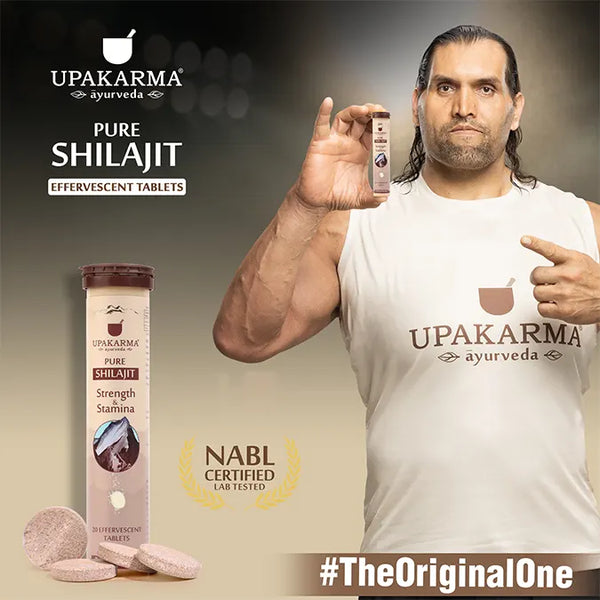 Pure Shilajit Effervescent Tablets - Pack of 2 - Upakarma Ayurveda