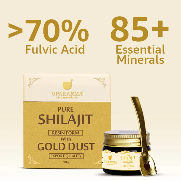 Upakarma Pure Shilajit Gold Dust | Natural Strength & Stamina Booster ...