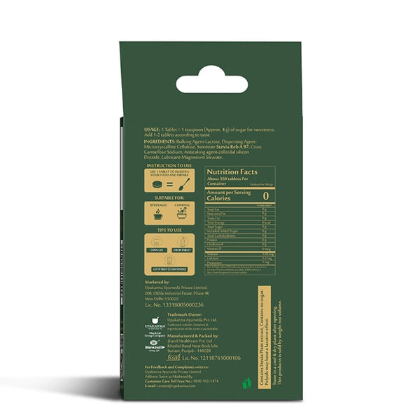 Stevia Tablets: Pure Sweetness Without Calories – Upakarma Ayurveda